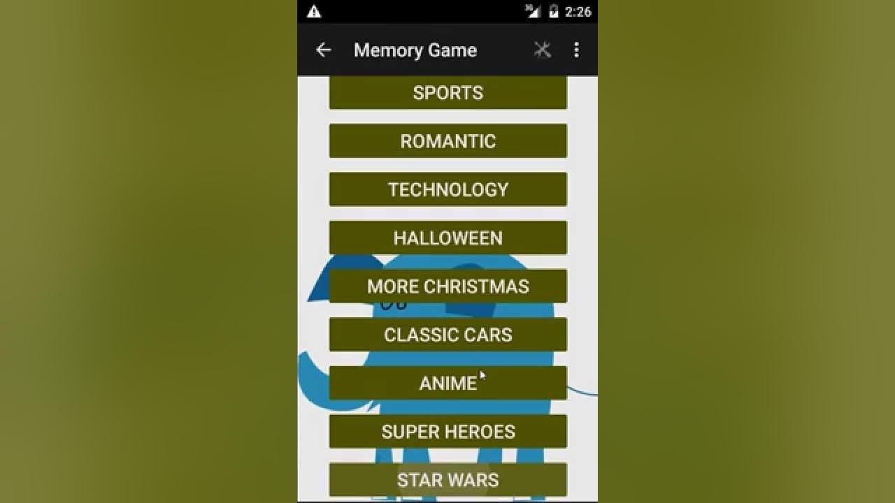 Android Memory Game - YouTube