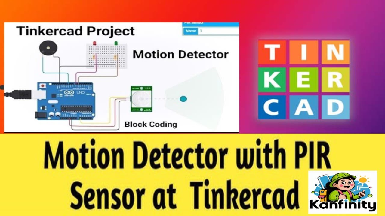 "🚨 Smart Motion Detector using PIR Sensor in Tinkercad | Complete ...