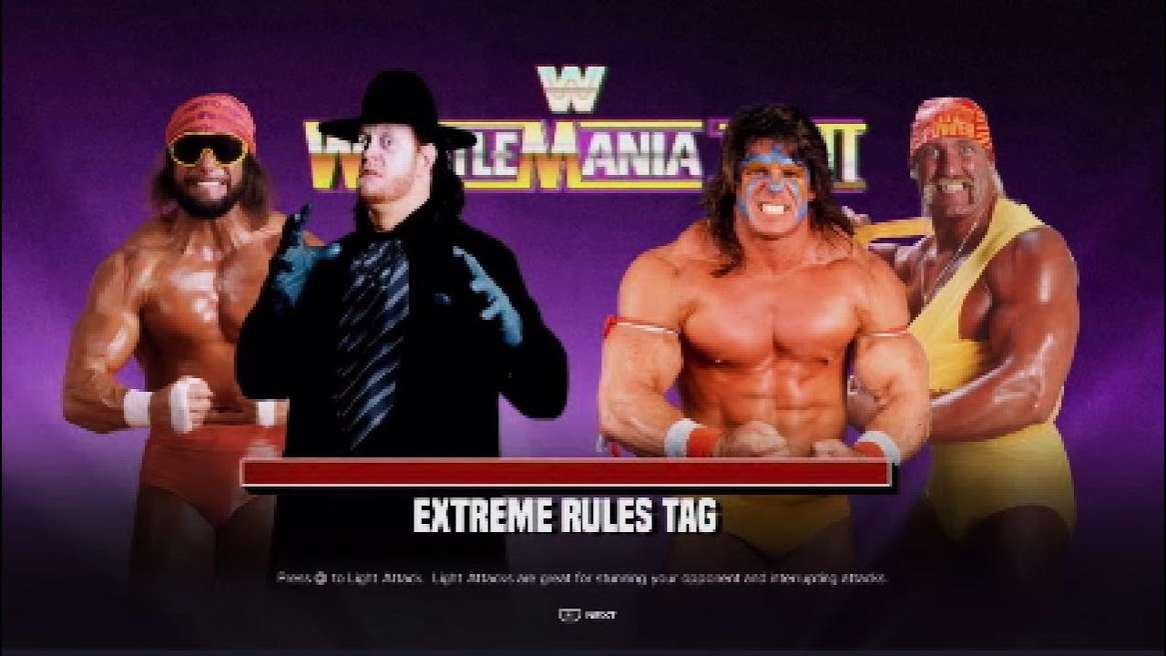 WWE 2K24 Undertaker , Macho Man vs Ultimate Warrior, Hulk Hogan - YouTube