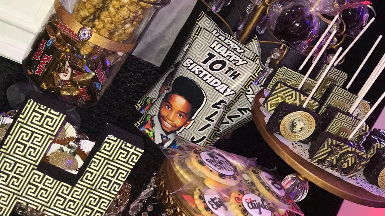 Versace Theme Birthday Party| Sherly Smith - YouTube