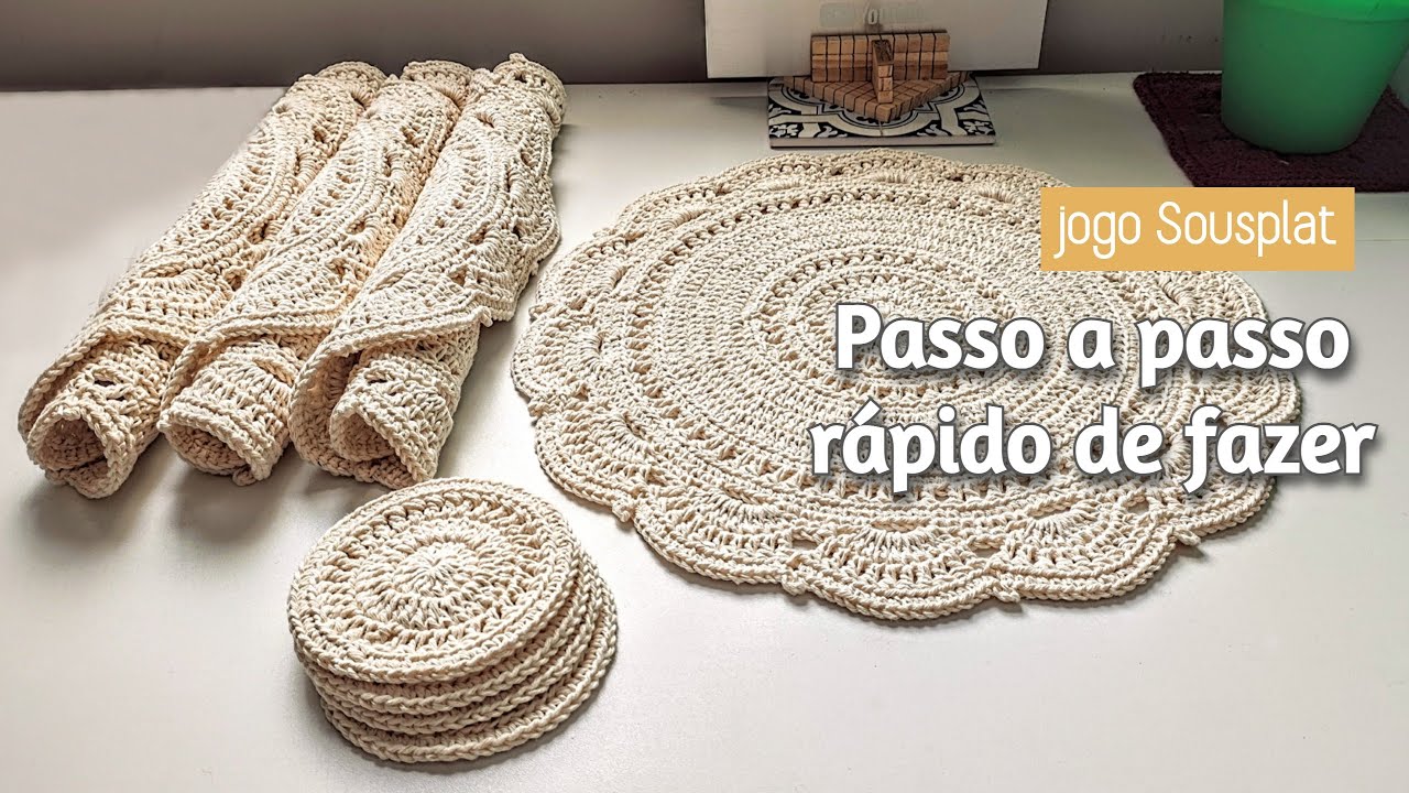 SUPLA DE CROCHÊ PASSO A PASSO SIMPLES E FÁCIL - YouTube