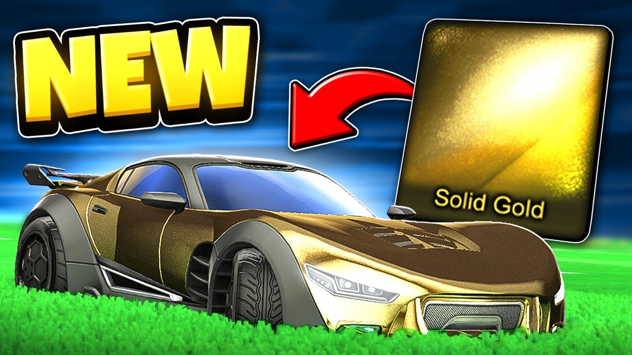 *NEW* Solid Gold Car in Rocket League! (Revolver First Look Gameplay ...