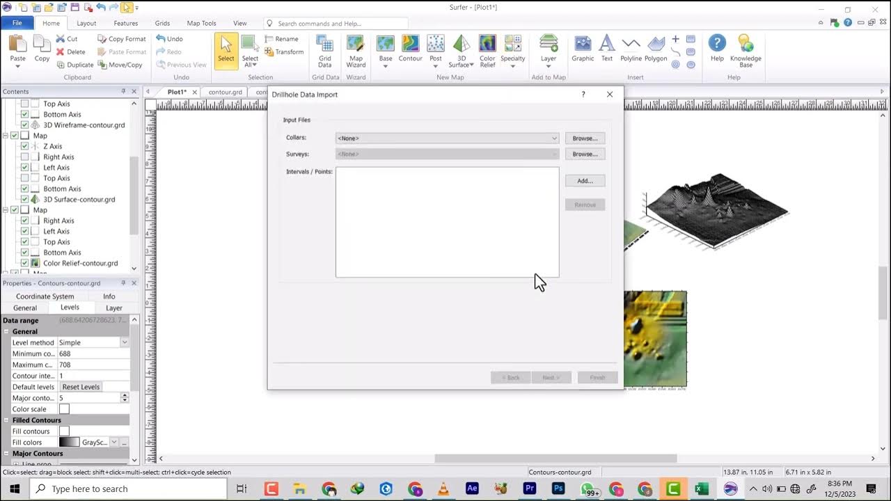 surfer v25 par iv creating a watershed - YouTube