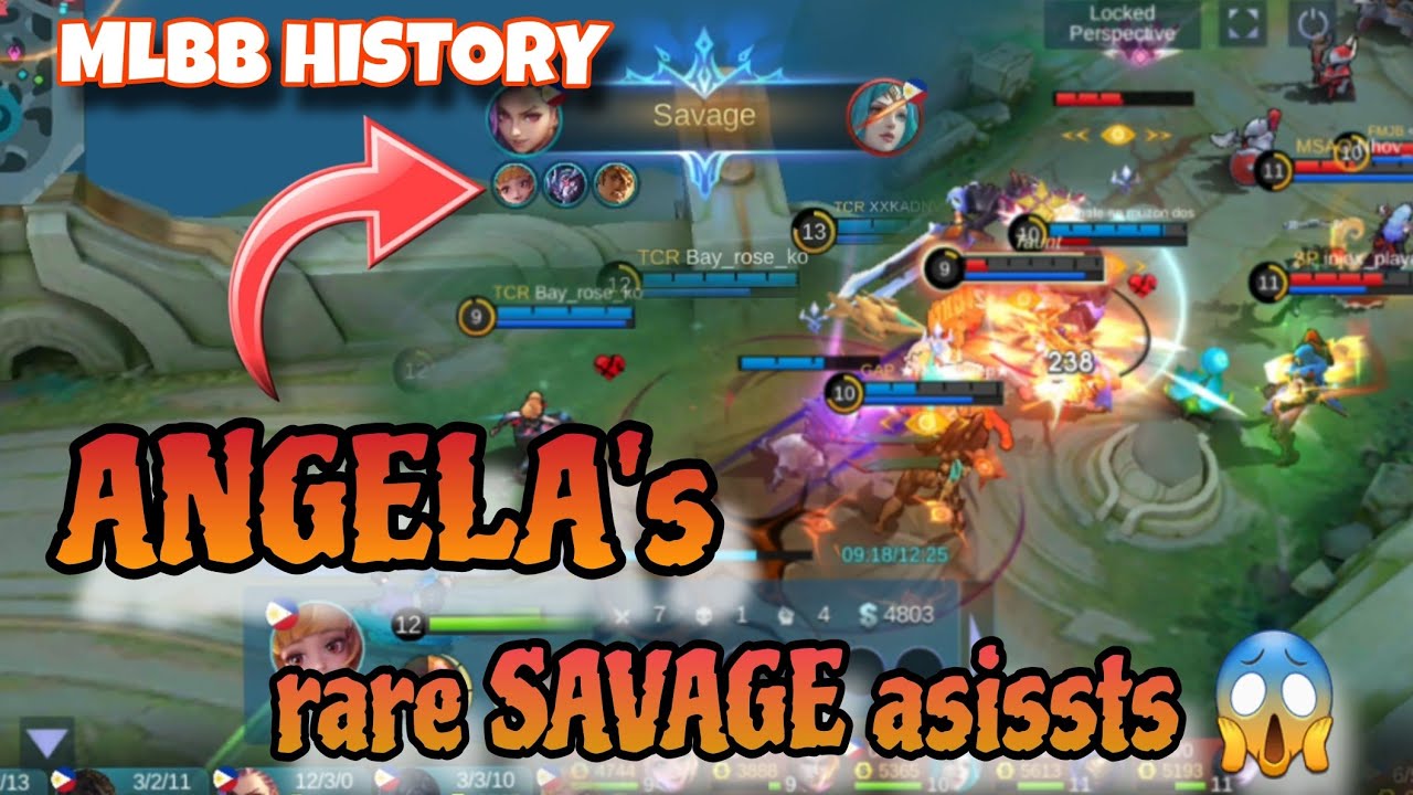 MLBB HISTORY | ANGELA RARE SAVAGE ASISSTS THIS SEASON | ANG LUPIT NG ...