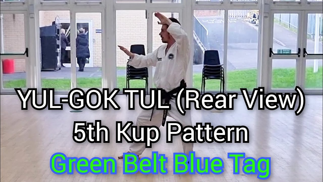 YUL-GOK (Rear View) - ITF Taekwon-Do | 5th Kup Pattern (Green Belt Blue ...