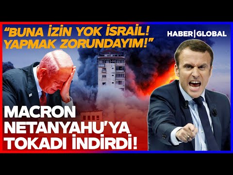 Macron Netanyahu'ya Hayatının Tokadını Attı! İsrail İçin İşler Sarpa Sarıyor!