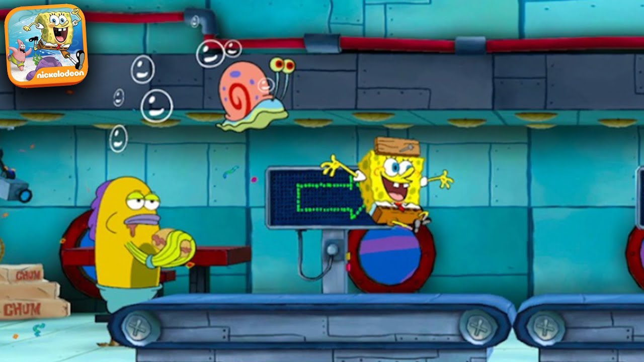 SPONGEBOB SQUAREPANTS PATTY PURSUIT - PLANKTON'S LAB! - YouTube