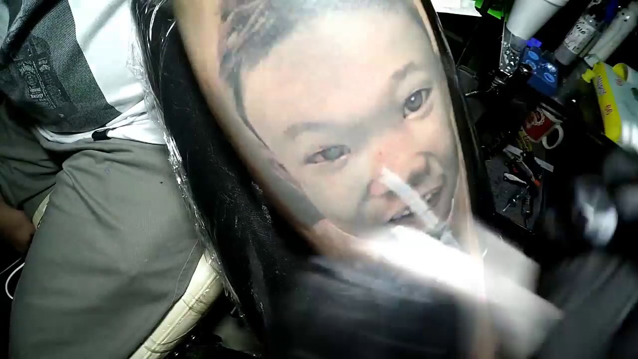 child portrait tattoo(timelapse)-Dice Ceballos - YouTube