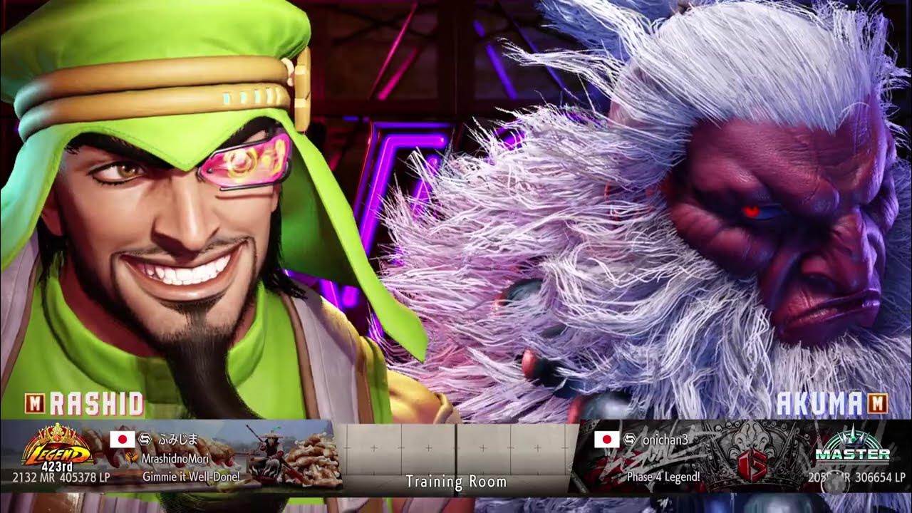 Modern Rashid (fumijima) vs Modern Akuma (onichan) Legend 2100 MR | SF6 - YouTube