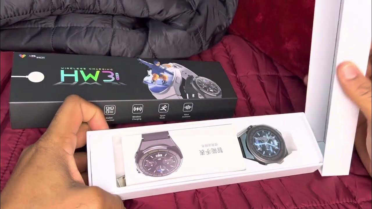 Smartwatch HW3 MAX redondo review - YouTube