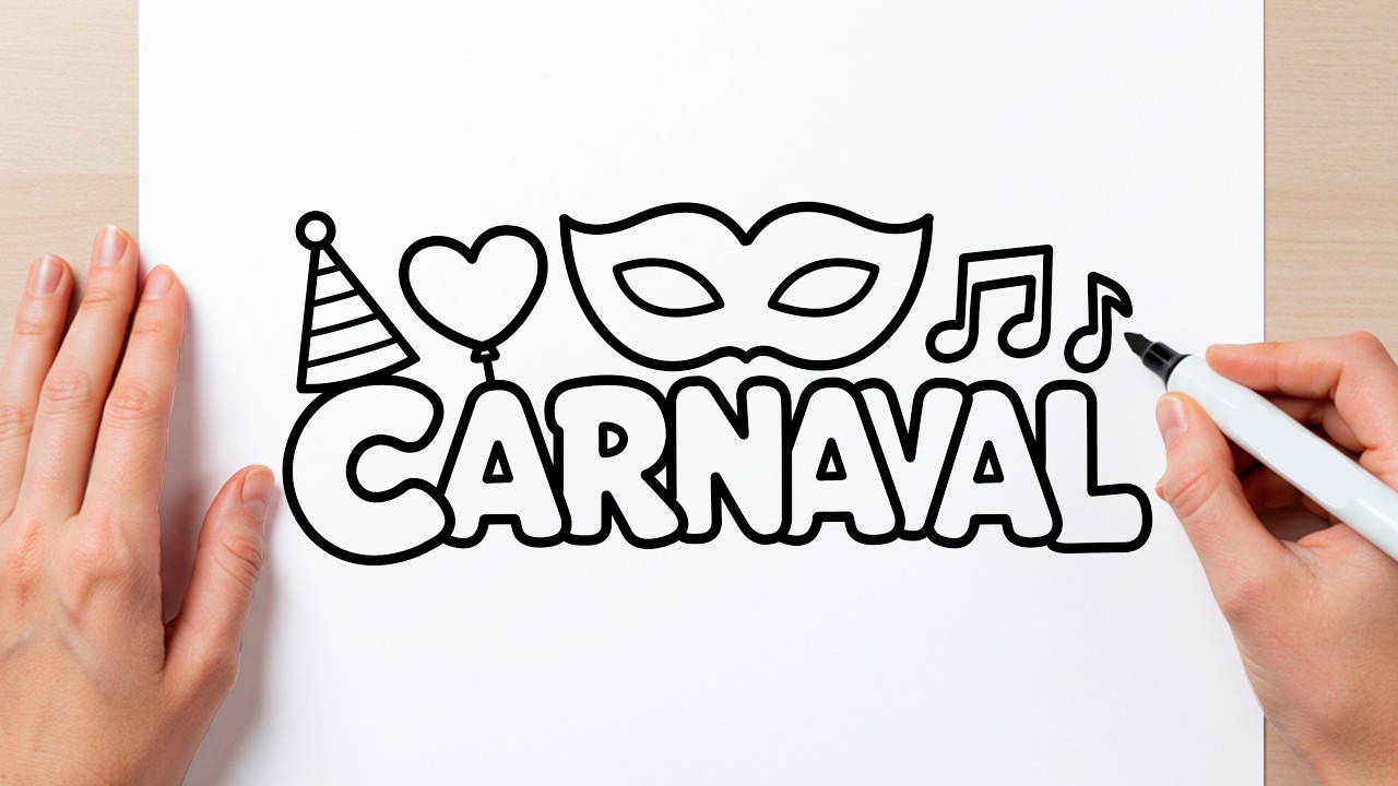 COMO DESENHAR CARNAVAL | DESENHO PARA O CARNAVAL - YouTube