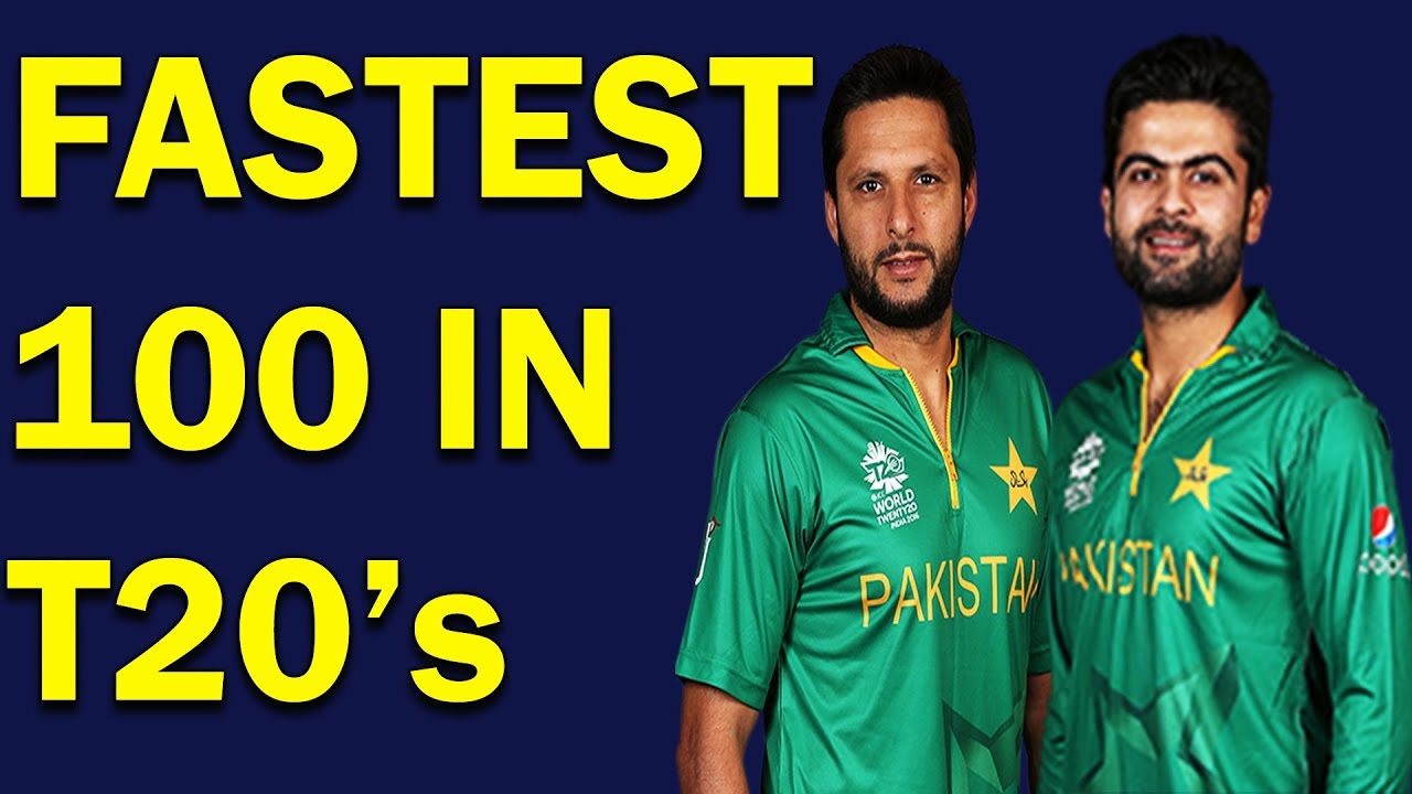 Pakistani Batsmen with the Fastest 100 in T20's - YouTube