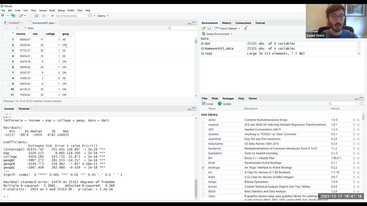Lecture 05 R demonstration - YouTube