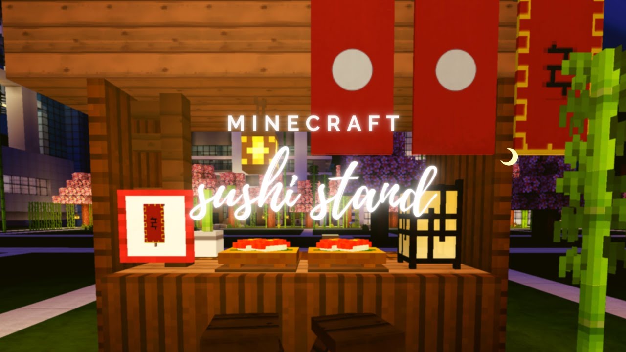 Minecraft - Sushi Stand 🍣\ #shorts - YouTube