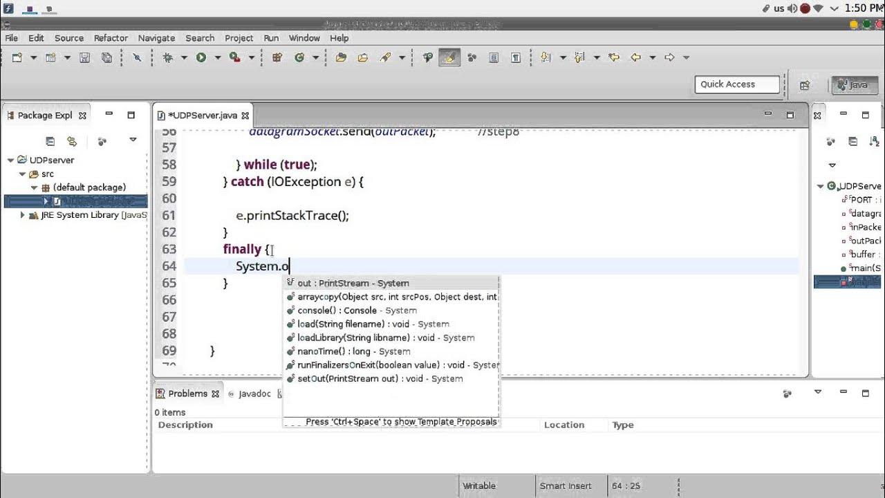 72 JAVA Networking Chat Server Client UDP - YouTube