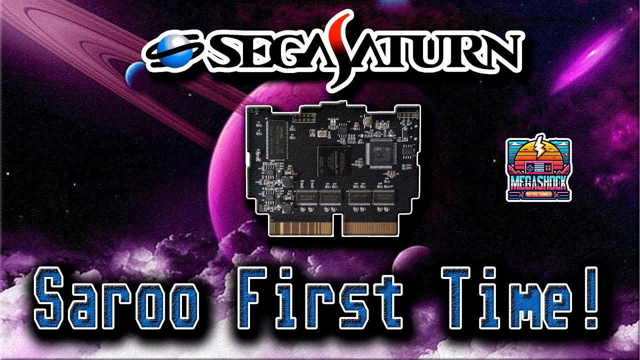 The SAROO (SEGA Saturn flash cart). Primera Impresión In Real Machine ...