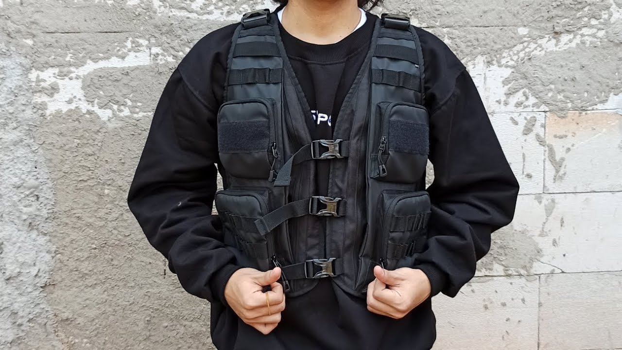 Rompi Biker Rider Touring Model Vest Bag Tas Rompi Motor - YouTube