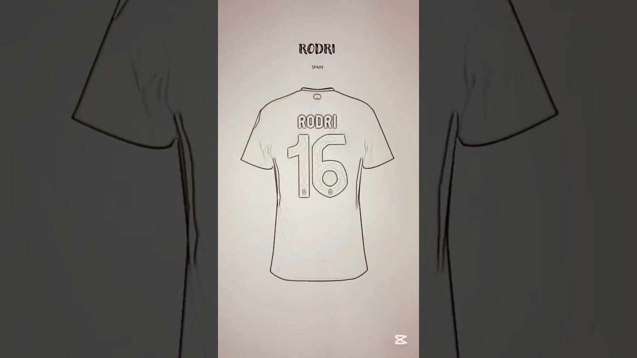 Rodri Spain coloring jersey ️🎨 #rodri #rodrigo #spain #mancity # ...