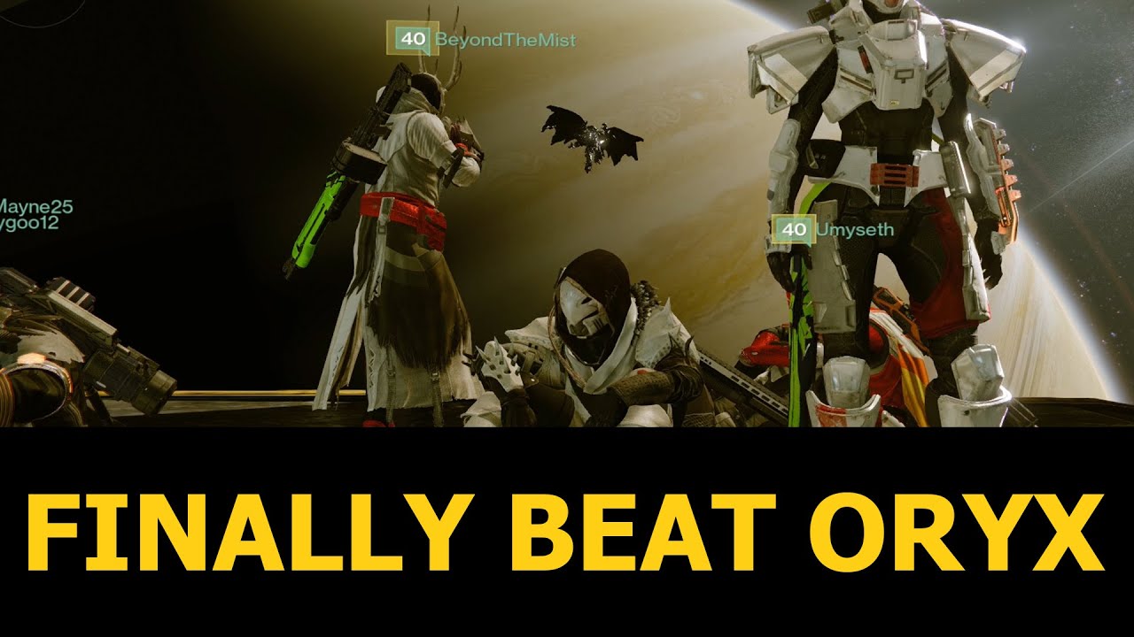 Destiny: FINALLY BEAT ORYX (reaction) - YouTube