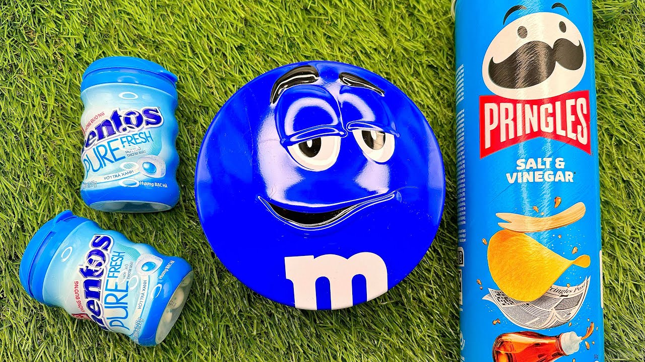 Satisfying Video | Unpacking M&M'S and Pringles with Candy ASMR - YouTube
