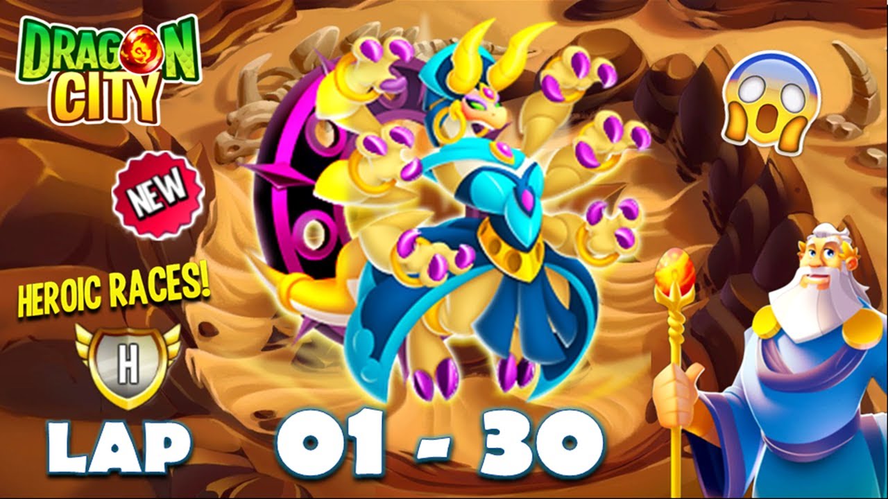 Dragon City: High Destiny Dragon | Heroic Race LAP 1 - 30 COMPLETED 😱 ...
