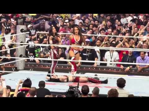 Nikki Bella victory pose on Paige @MattKempke @RealVlogWarriors @JustinAnthony86 