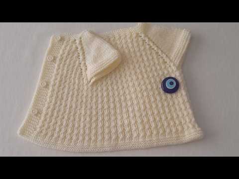 1 Yumak ile Yenidoğan Bebek Yeleği  #yenidoğan #örgü #baby 