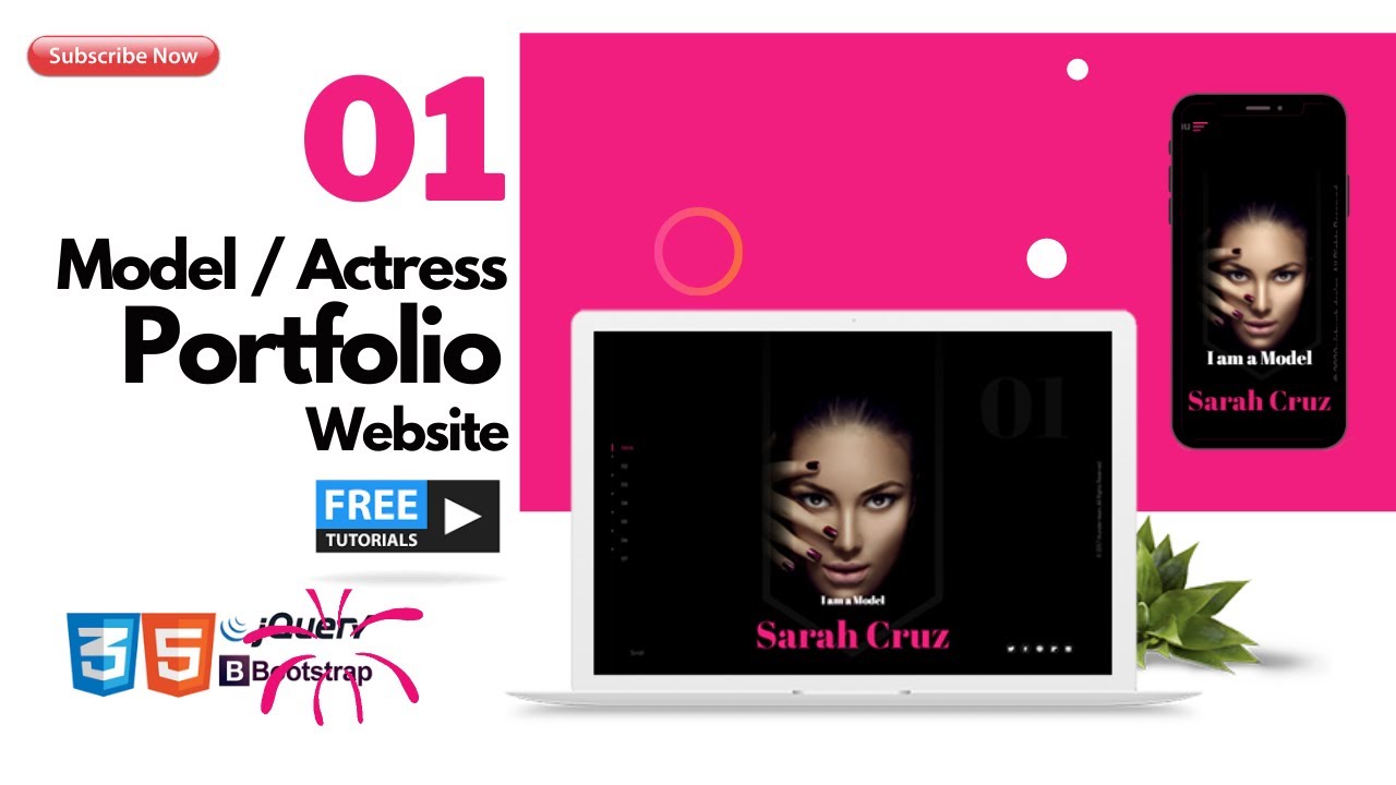 Work In Progress | Model Portfolio Website Design Using fullpage.js ...