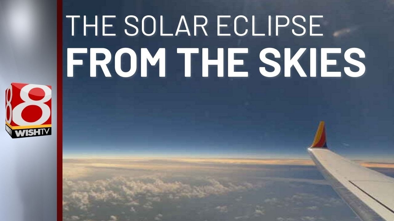 Amazing view of the total solar eclipse from the skies - YouTube
