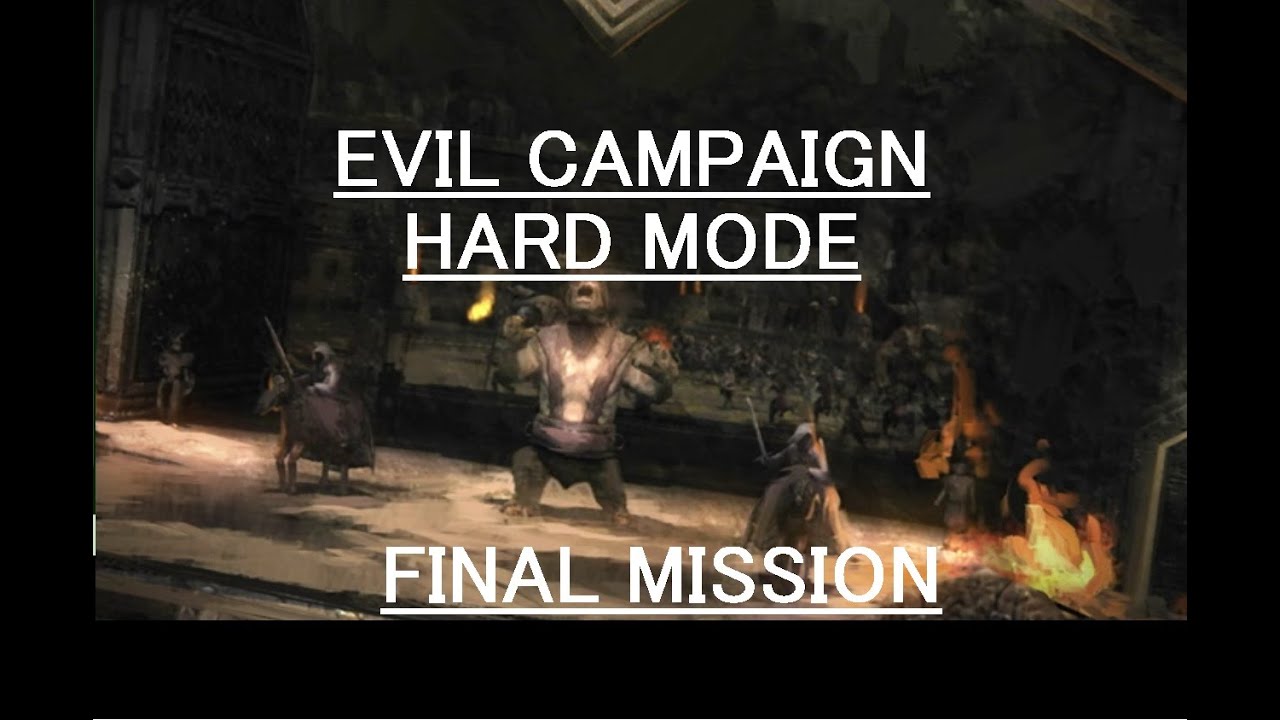(HARD MODE) EVIL CAMPAIGN Battle for middle earth 2 FINAL MISSION - YouTube