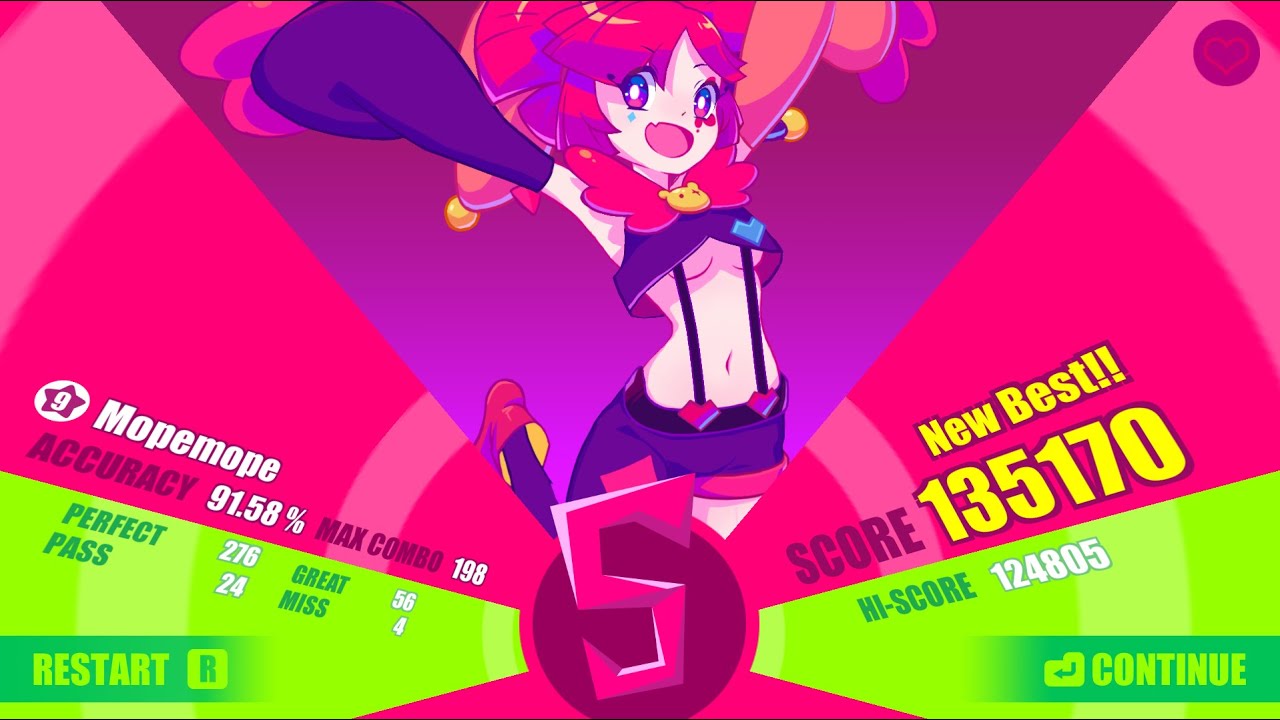 [Muse Dash] MopeMope 9★ 4 Misses - YouTube