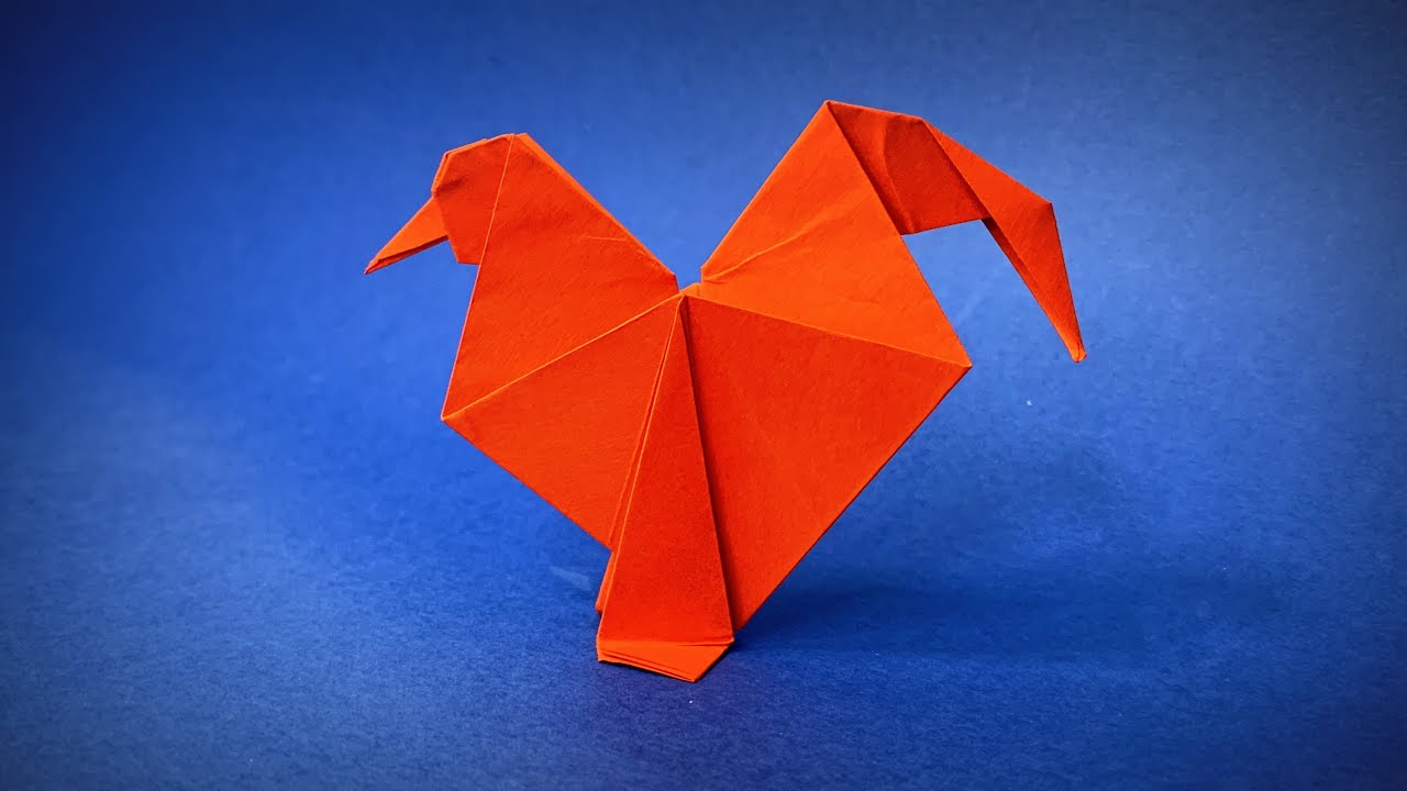 How to Make a Paper Rooster | Origami Rooster | Origami Chicken | Easy ...