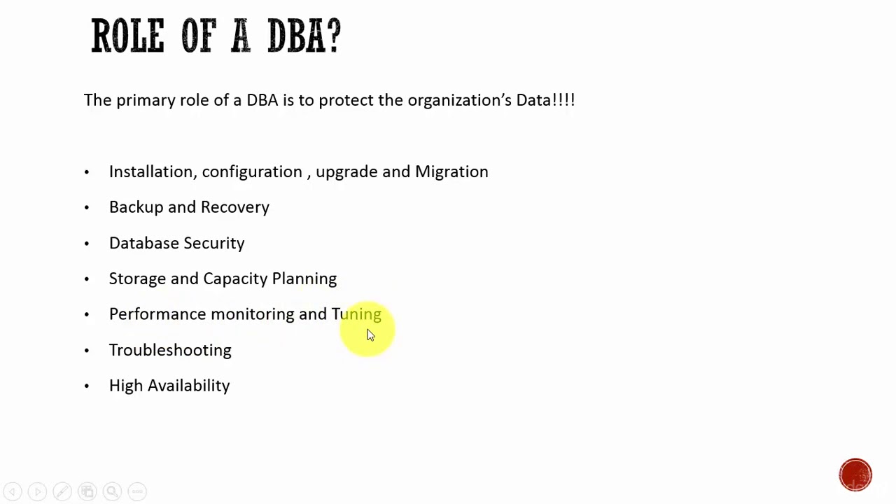 002 Oracle Dba Complete Tutorial Dba Role Youtube