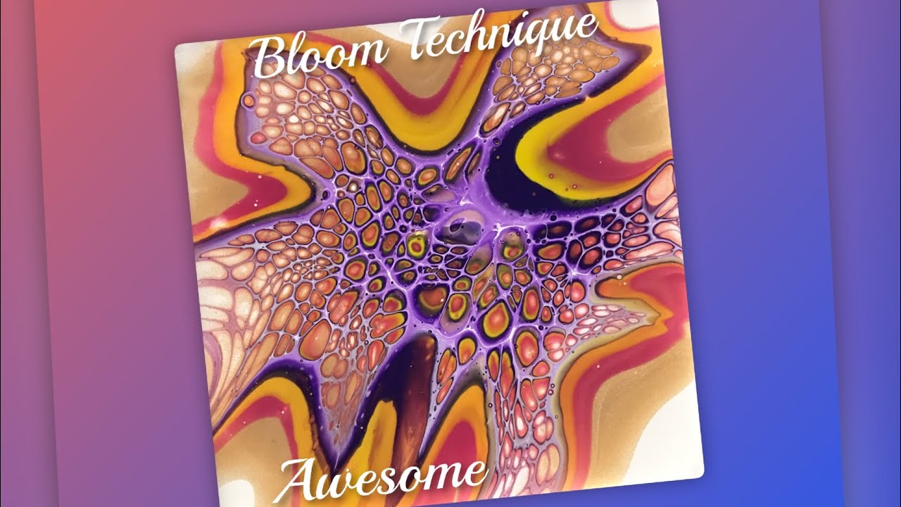(492) Awesome, Bloom Technique, Acrylic Pouring, Fluid Art, Shelee Art ...