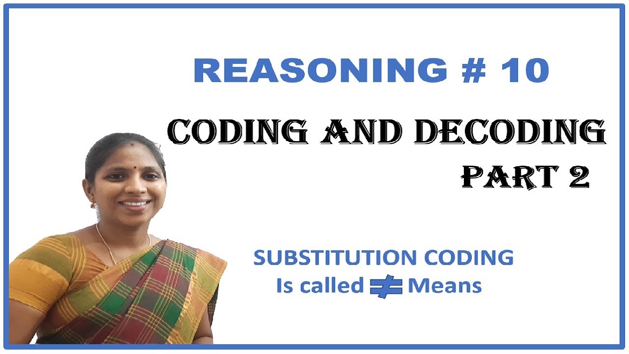 Coding And Decoding Type2 Substitution Coding Very Easy Reasoning By E Quest Youtube 