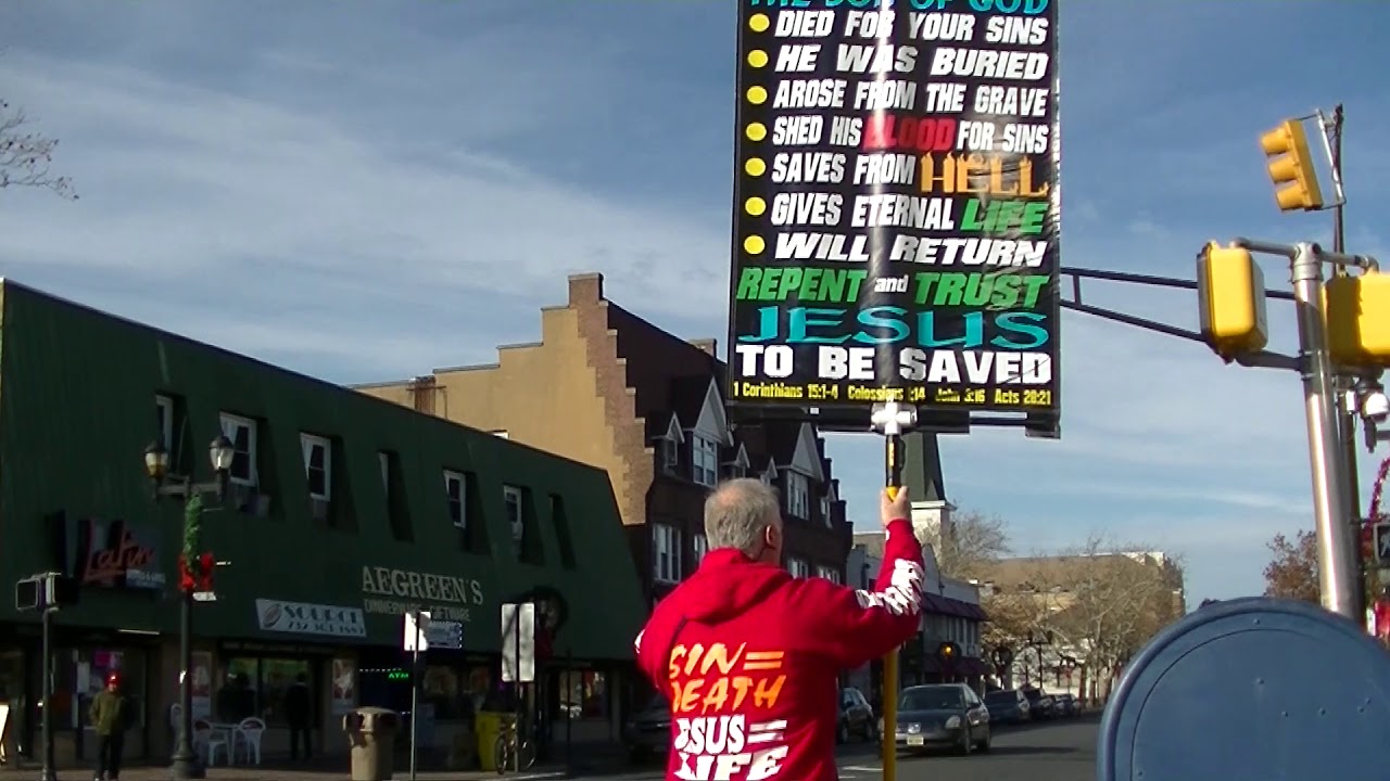 NJ Street Preacher, Preaching repentance & salvation in Jesus Christ ...