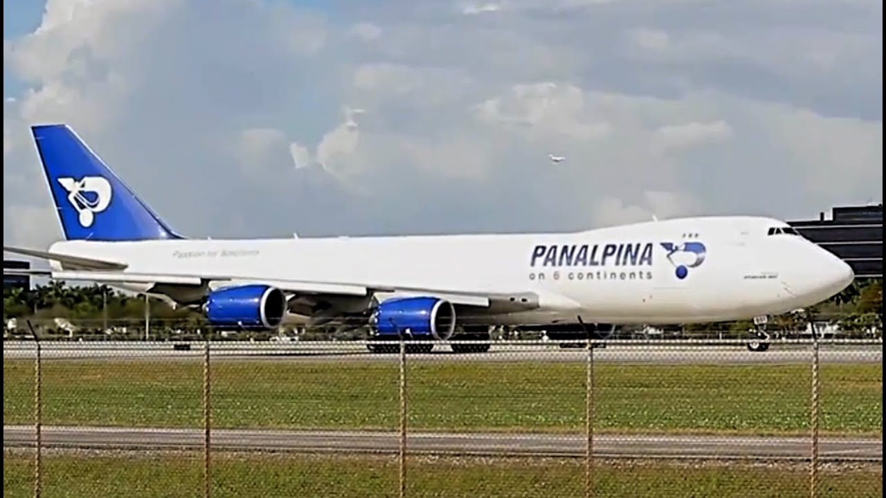 GEnx Sound! VERY HEAVY Panalpina Atlas Air 747-8 RARE Takeoff from ...