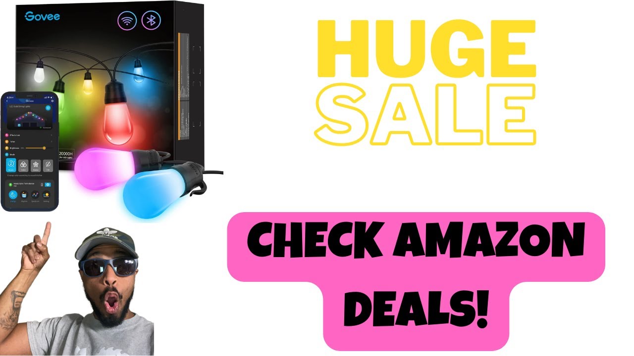 Govee Smart Outdoor String Lights, 48ft REVIEW!! - YouTube