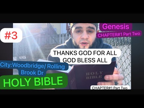 HOLY BIBLE GENESIS#1 CHAPTER-1 (PART Two) - YouTube