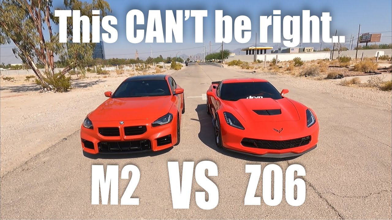 2024 BMW M2 (G87) vs 2015 C7 Corvette Z06 RACE! | Stock - YouTube
