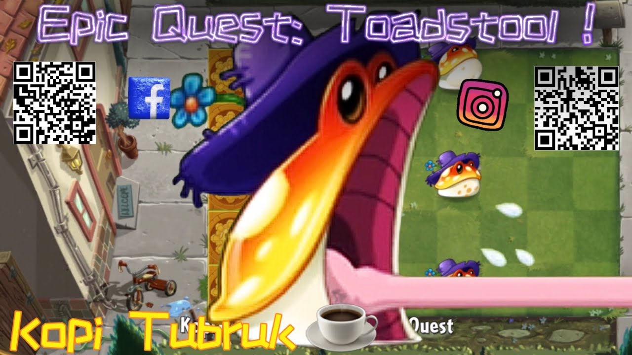 Plants vs Zombies 2 EPIC QUEST - TOADSTOOL! Premium Seeds PVZ 2 ...