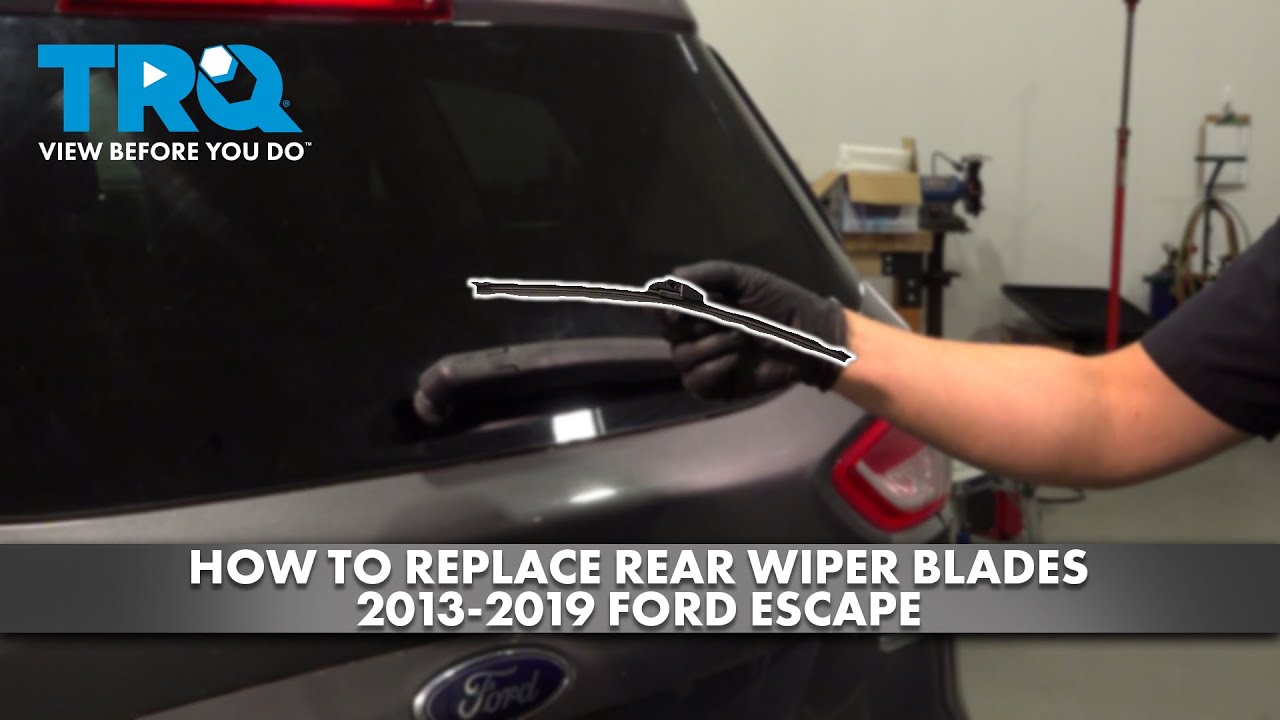 How To Replace Rear Wiper Blade 2013 2019 Ford Escape YouTube