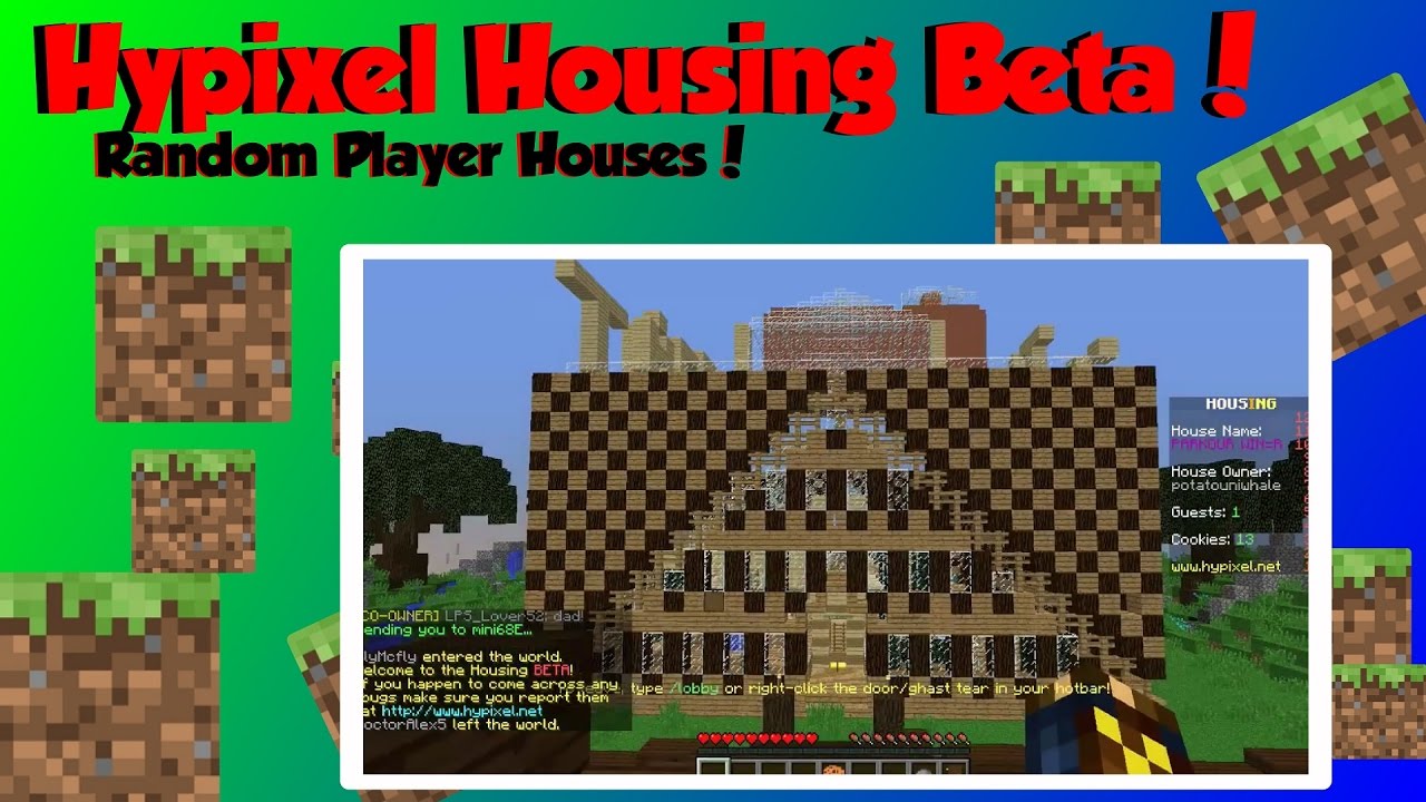 Hypixel Housing! | Random Player Houses! | Hypixel Minigames - YouTube