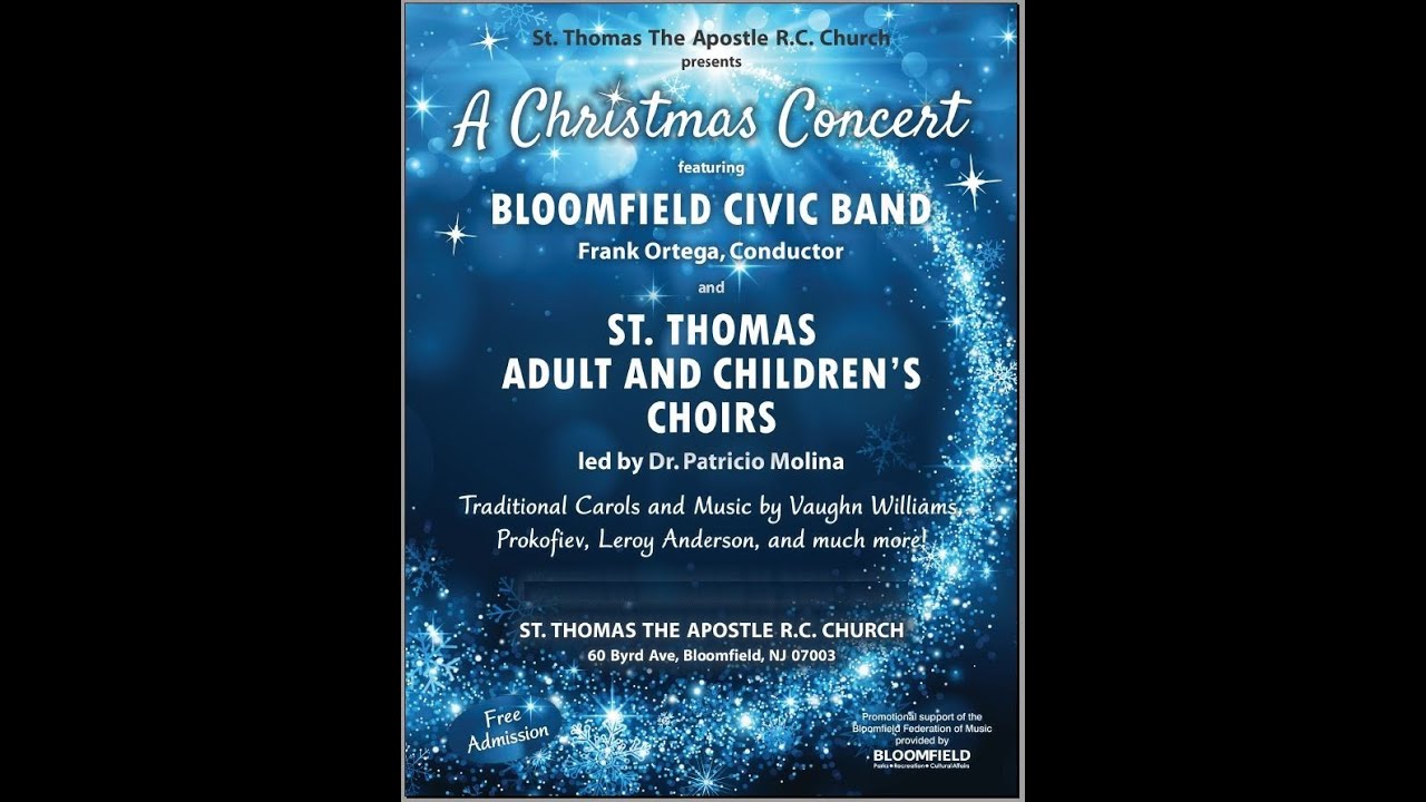 2022 Christmas Concert featuring Bloomfield Civic Band & St.Thomas ...
