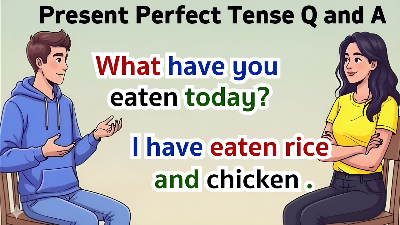 Basic English Conversation | Present Perfect Tense | English Speaking ...