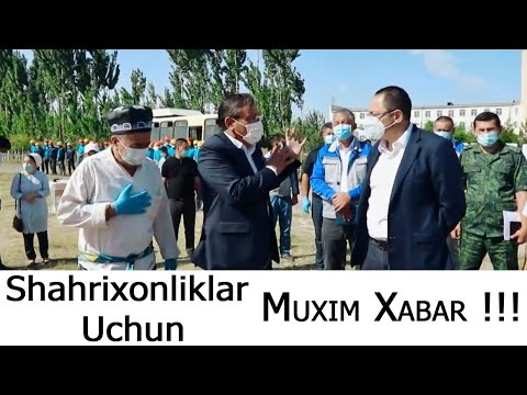 Viloyat Hokimi Sh.Abdurahmonov Shahrixonda!!! Shahrixonliklar Uchun Ajoyib Yangilik.