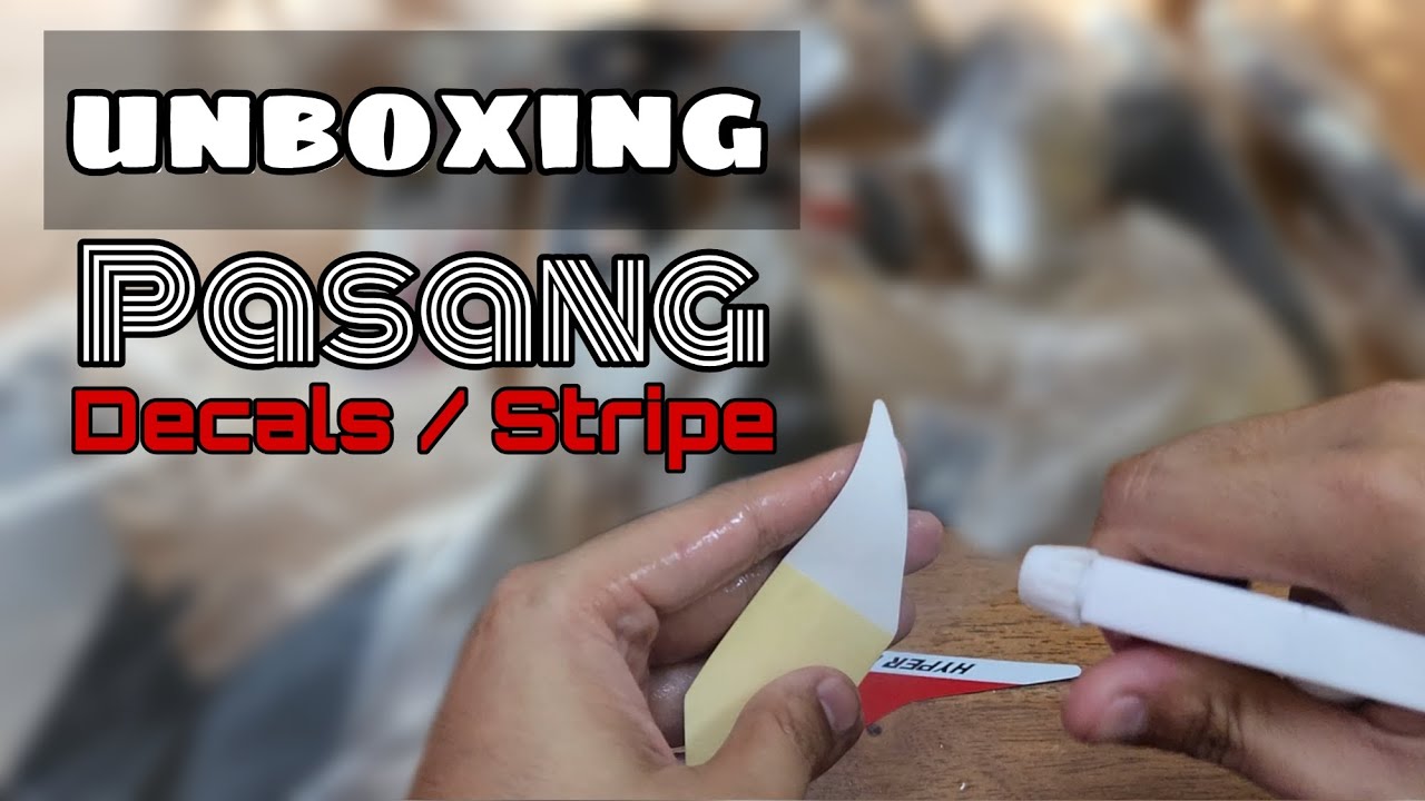 RAIDER R150 : Unboxing & Tutorial Pemasangan Stripe / Decals Sticker ...