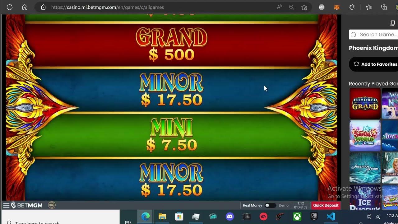 Bet Mgm online casino slots! Phoenix Kingdom!!! - YouTube
