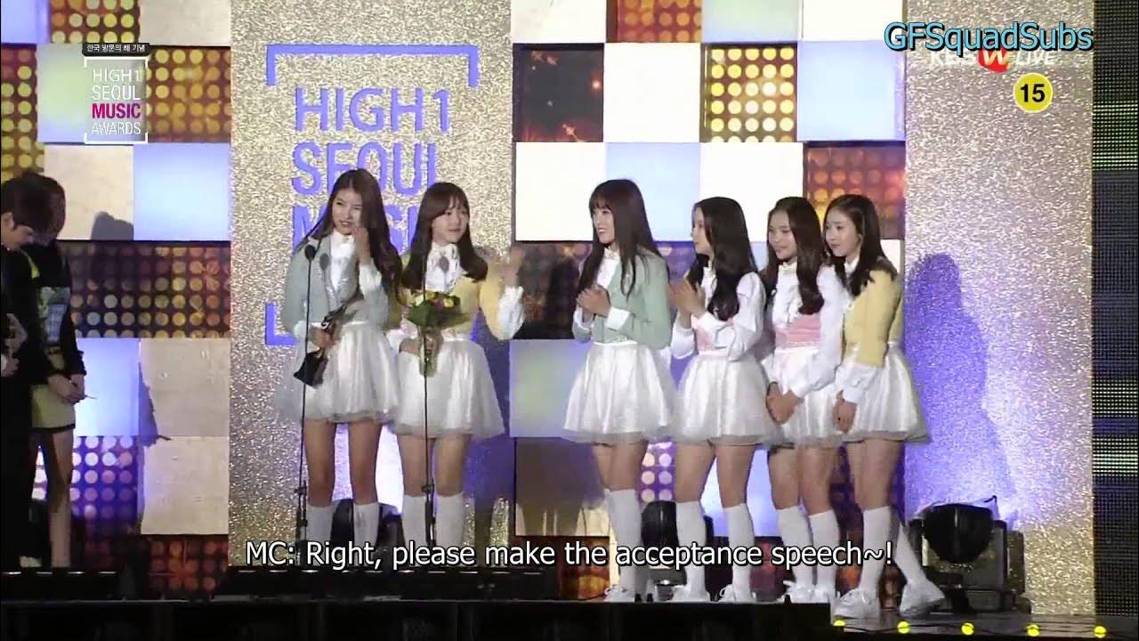 Gfriend - KBS 25th Seoul Music Awards - Acceptance Speech - [ENG SUB] [FULL HD] - YouTube