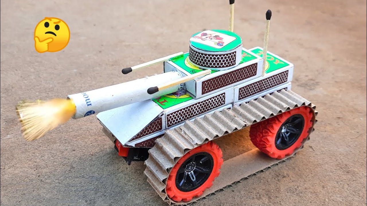 how to make military tank from cardboard |tank invention - YouTube